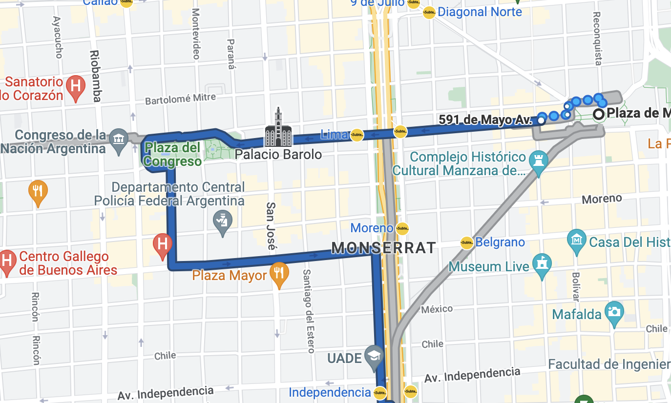 Google maps incorporó el recorrido de la línea 8 semi rápida que ...