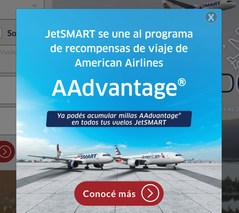 Jetsmart comienza a sumar millas de American Airlines (Aadvantage) - Sir Chandler