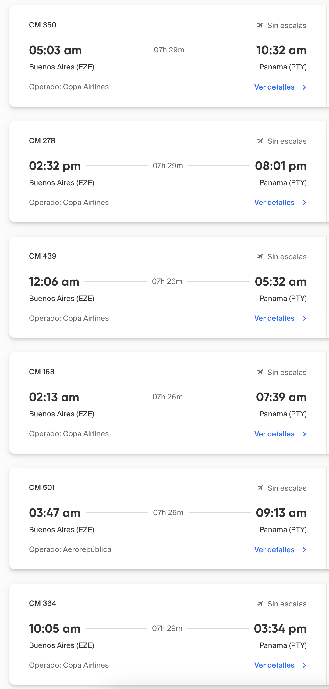 Copa pone hasta seis vuelos diarios con Ezeiza - Sir Chandler