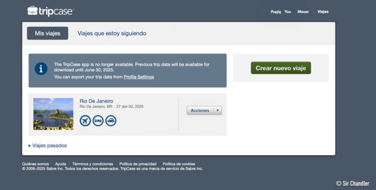 Tripcase: dejó de funcionar la aplicación pero queda la chance de la ...